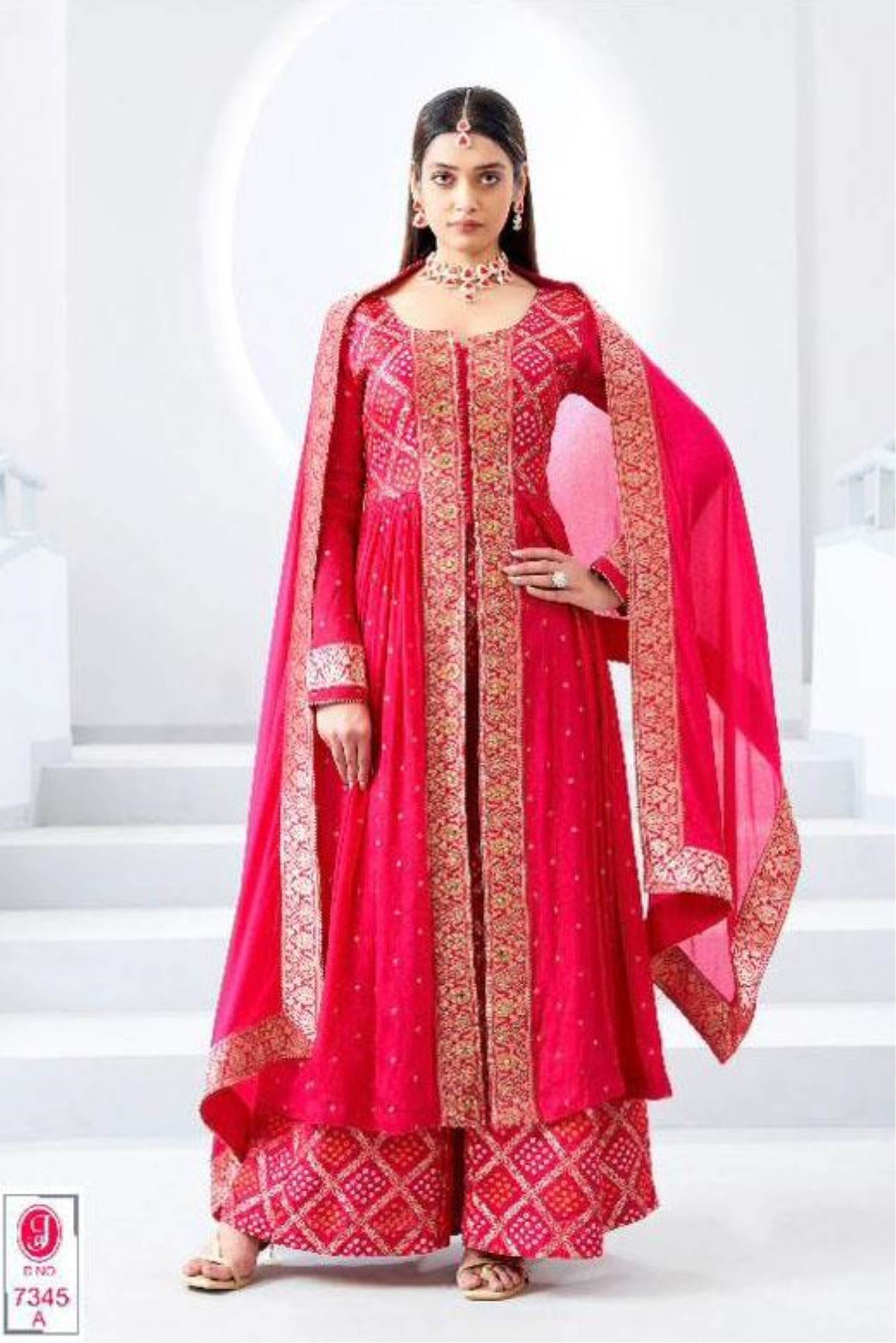 Rani Color Party Wear Designer Indo-Western Plazo Suit :: ANOKHI FASHION Rani Color Party Wear Designer Indo-Western Plazo Suit :: ANOKHI FASHION