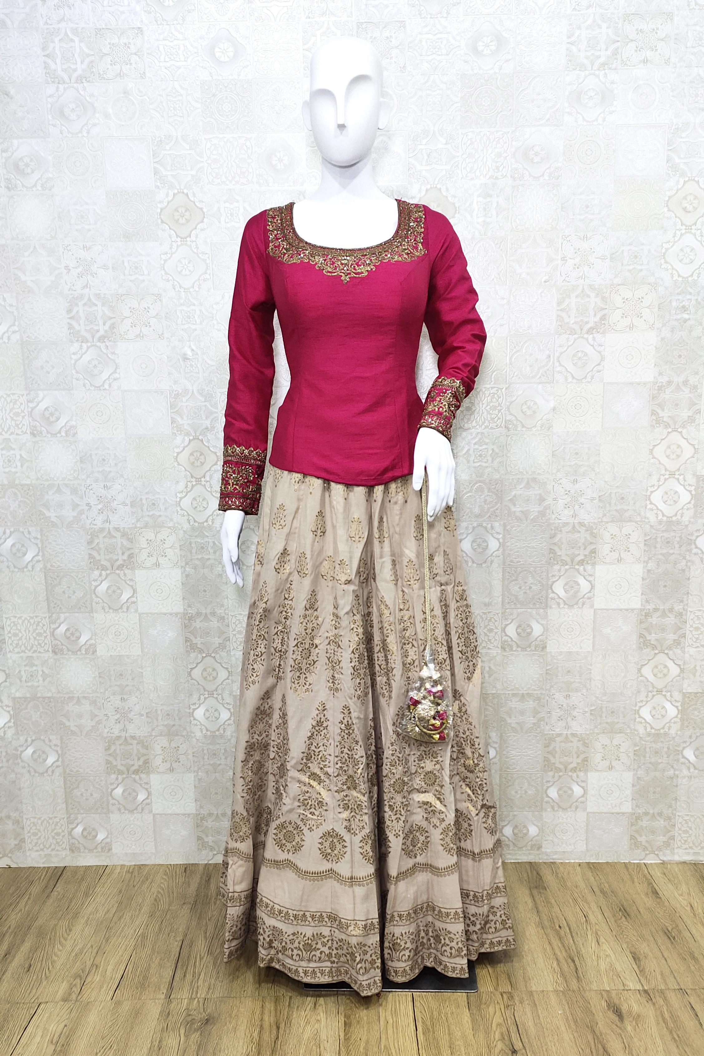 Rani Color Wedding Wear Lehenga choli :: ANOKHI FASHION