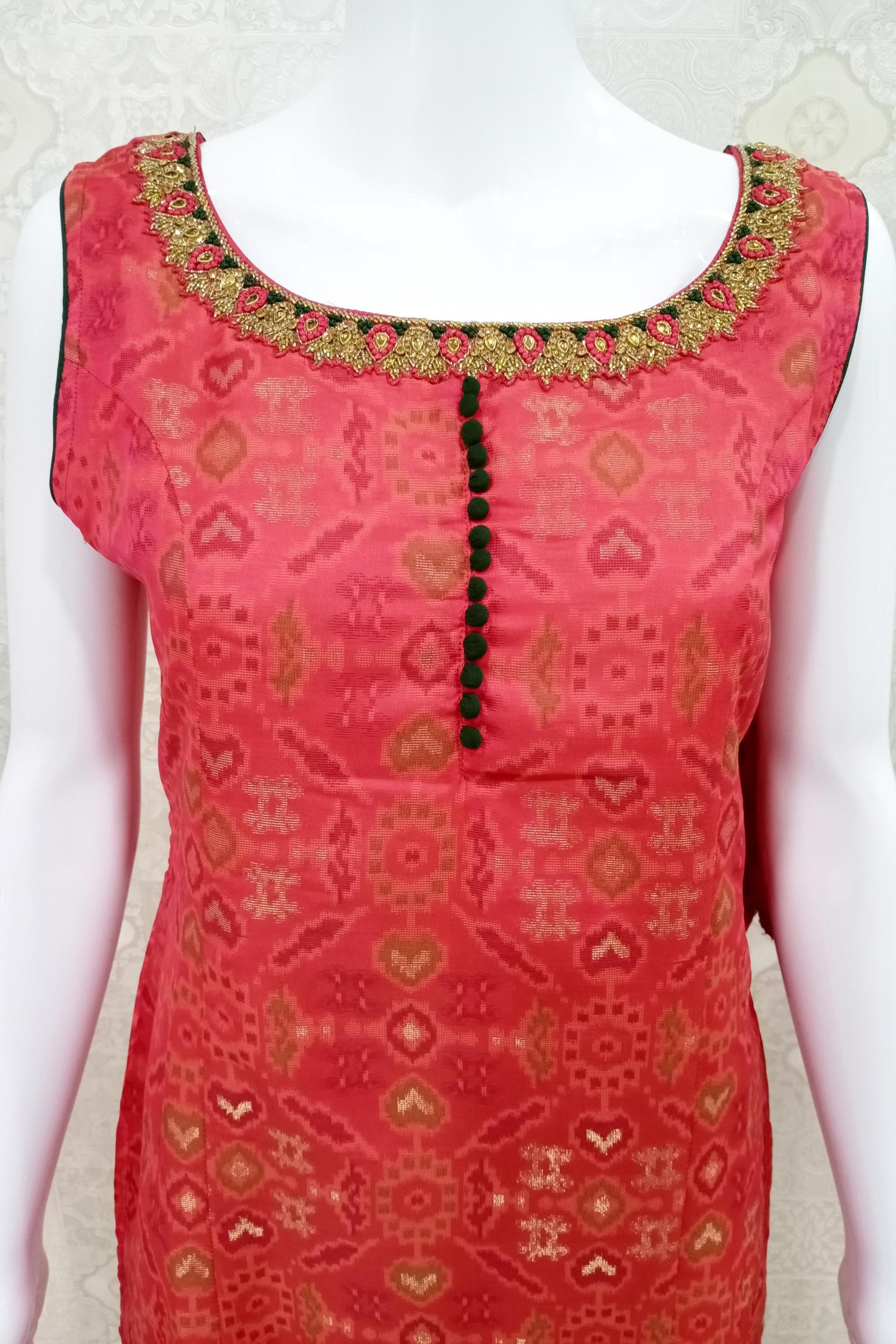 Gajri Color Party Wear Straight Long Suit :: ANOKHI FASHION