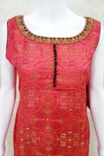 Gajri Color Party Wear Straight Long Suit :: ANOKHI FASHION